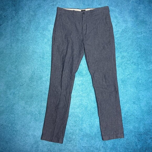 J. Crew | Pants | J Crew Straight Fit Chino Stretch Pants Mens Blue 77 ...